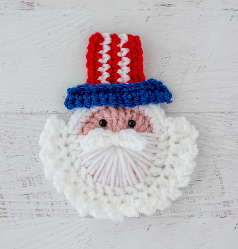 Ravelry: Uncle Sam Wall Hanging pattern by Crochet 365 Knit Too