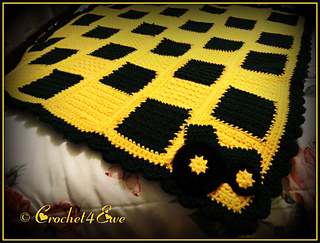 Ravelry: Checkered Blocks Blanket with Tractor Appliqué pattern by ...