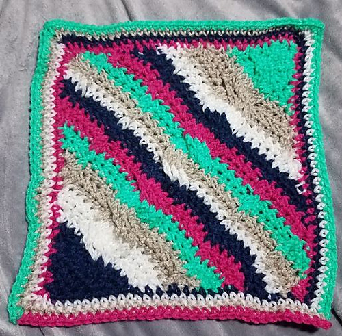 Ravelry: Cornered Cable Square pattern by Crochet Anything
