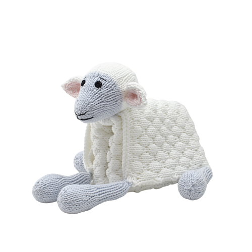 Ravelry: Knitted Cuddle and Play Sheep Blanket pattern by Aneta Izabela