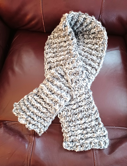 Ravelry: Quick & Easy Keyhole Scarf pattern by Kathy Marsh