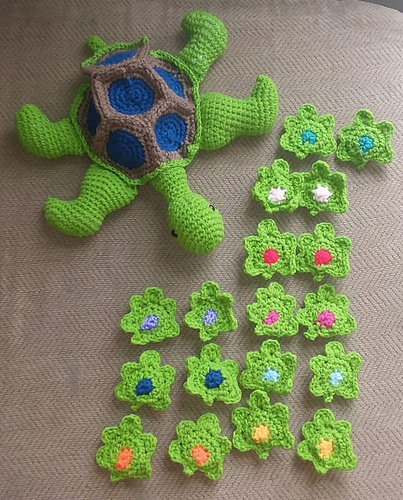 Ravelry: Mama and baby turtle memory game pattern by Crochet by Coraggio