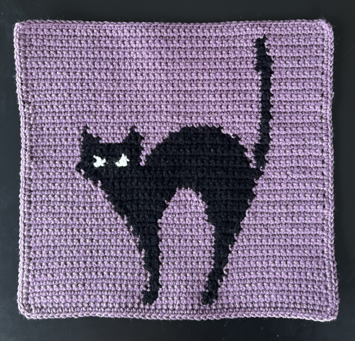 Ravelry: Scaredy Cat Halloween Tapestry pattern by CrochetCartel Co
