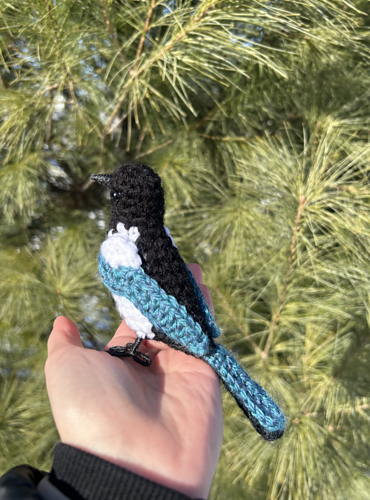 Ravelry: Eurasian Magpie Bird Amigurumi pattern by CrochetCartel Co