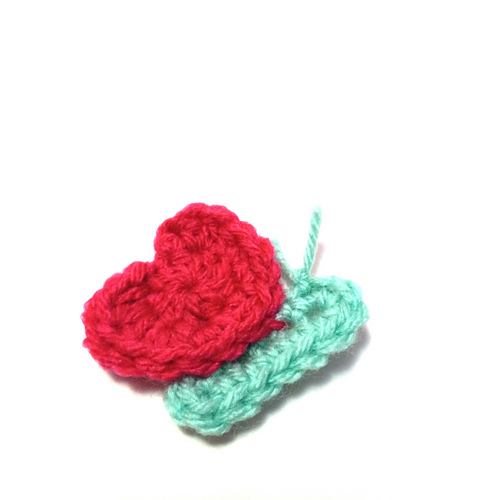 Ravelry: Snail with Heart Applique pattern by Dani West