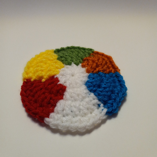 Ravelry: Beach Ball Coaster pattern by Dani West