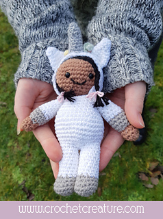 Ravelry: Yasmin in Her Unicorn Costume pattern by Emily Briscoe