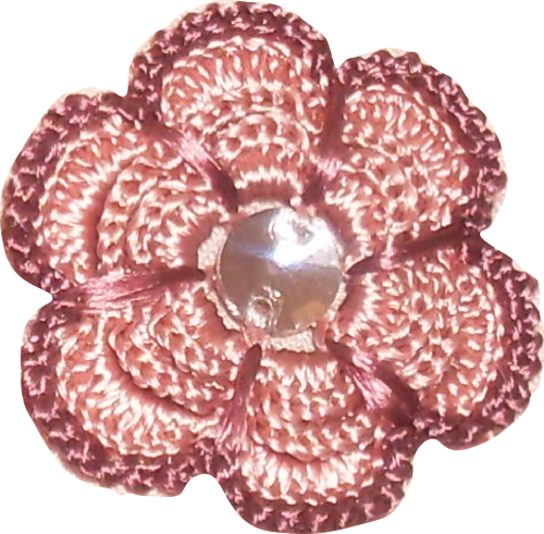 Ravelry: Flower with Bead pattern by meryem turquoise