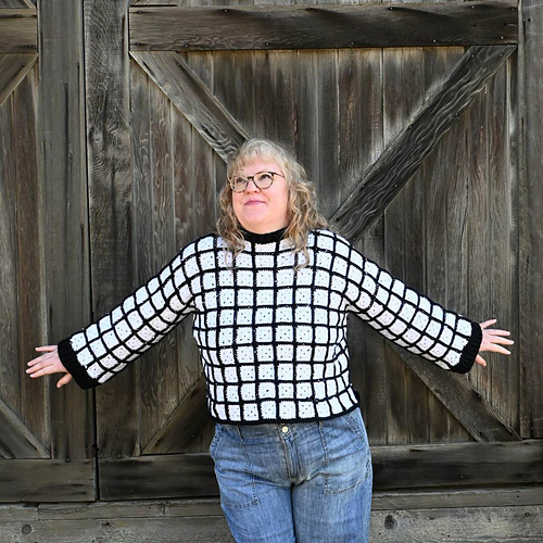 Ravelry: Checkered Sweater pattern by Jess D Bennett
