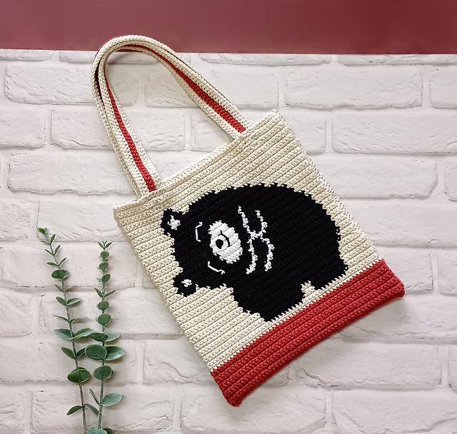 Ravelry: Tote bag crochet - kumamon pattern by Mell