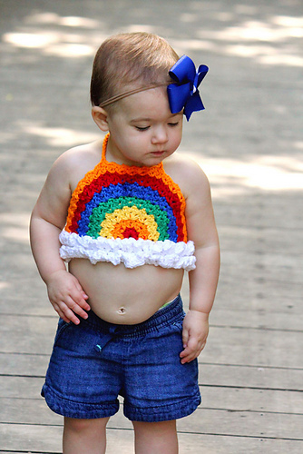Ravelry: Rainbow Halter Top pattern by Lisa Naskrent