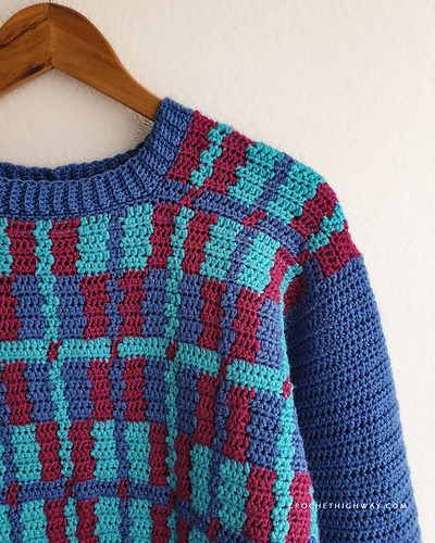 Ravelry: Plaid and Simple Sweater pattern by Ana-Maria