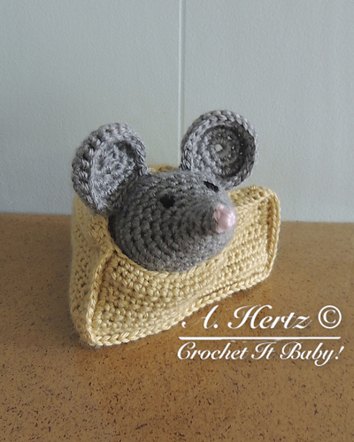 Ravelry: Amigurumi Cheesy House Mouse Toy pattern by Crochet It Baby