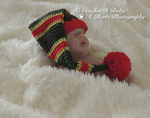 Ravelry: Pixie Ear Elf Hat pattern by Crochet It Baby