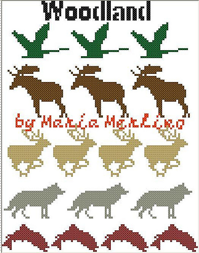 Ravelry: Woodland Animals charts pattern by Maria Merlino