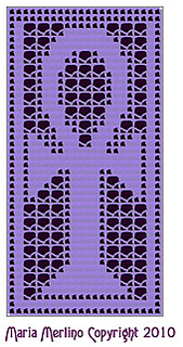 Ravelry: Egyptian Ankh with Stole Shawl Variation pattern by Maria Merlino