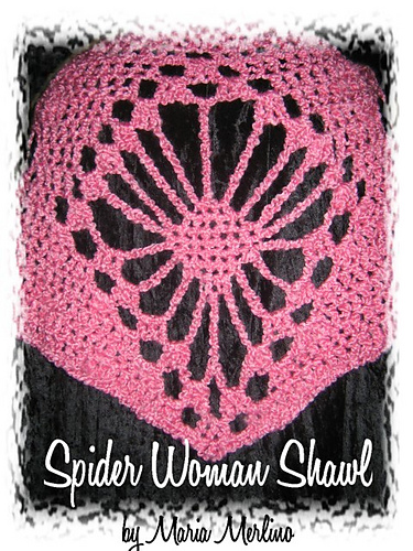 Ravelry: Spider Woman Shawl Giant Spider Stitch pattern by Maria Merlino