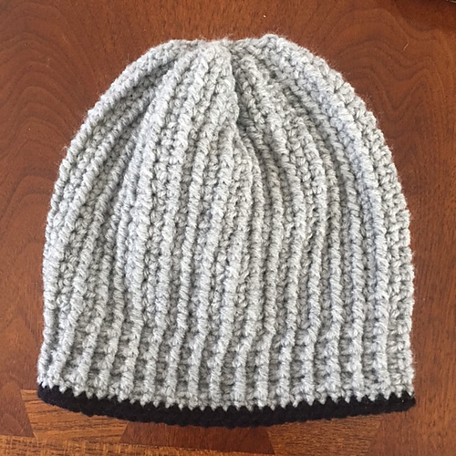 Ravelry: Men's Slouch Ridged Beanie pattern by Crochet Magic
