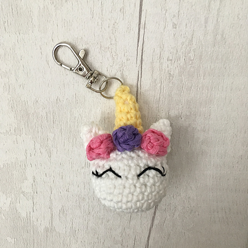 Ravelry: Unicorn Keychain or Bag Charm pattern by Stephanie O'Connor