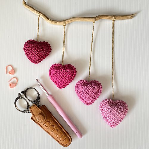 Ravelry: Tunisian Crochet Heart pattern by Joy Clements