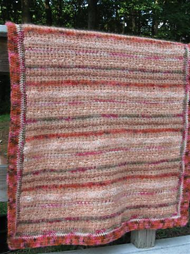Ravelry: Peach Fab Throw pattern by Sharon Silverman