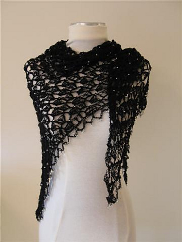 Ravelry: Virginia Beaded Wrap pattern by Sharon Silverman