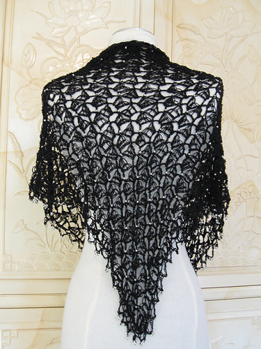 Ravelry: Virginia Beaded Wrap pattern by Sharon Silverman