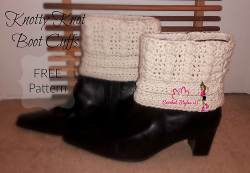 Ravelry: Knotty Knot Boot Cuffs pattern by Crochet Styles 4U