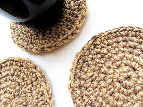 Ravelry: Hemp & Yarn Coasters pattern by Cheryl Kovalik