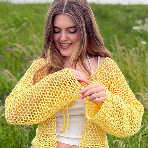 Ravelry: The Sunny Mesh Cardigan pattern by Crochet with Linni