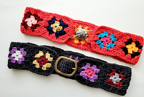 Ravelry: Granny Square Belt pattern by Judy Malcolm