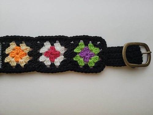 Ravelry: Granny Square Belt pattern by Judy Malcolm