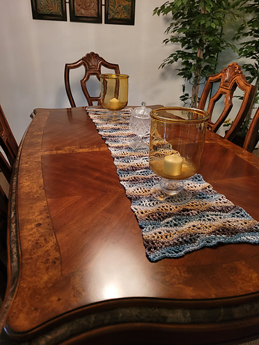 Ravelry: Sea~Wave Table Runner pattern by Judy Malcolm