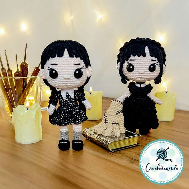 Ravelry: Merlina Addams pattern by Melani Romero-Flores