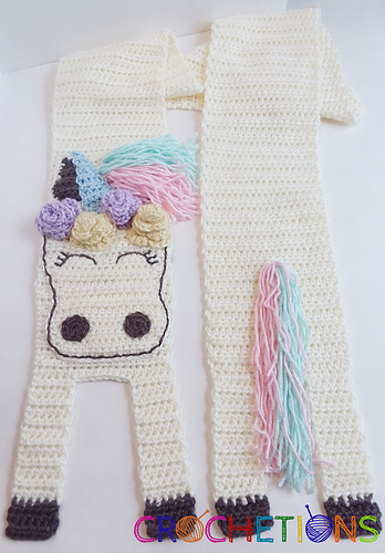 Ravelry: Unicorn Scarf pattern by Shelley Brown