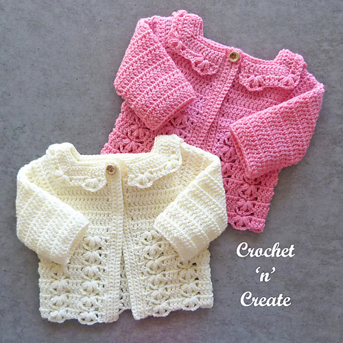 Ravelry: Lotus Shell Baby Jacket pattern by Crochet 'n' Create