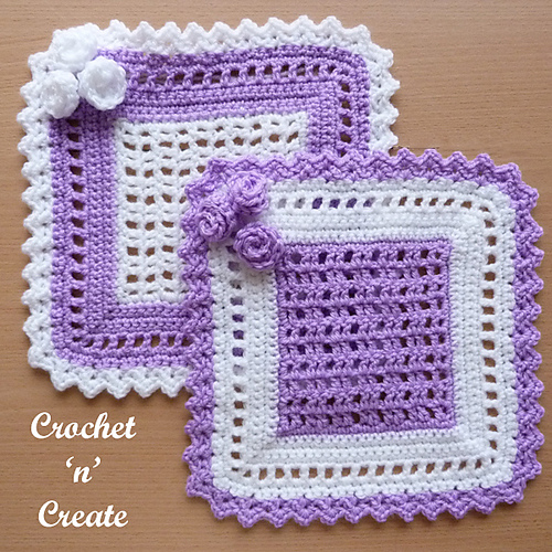 Ravelry: Square Lace Doily pattern by Crochet 'n' Create