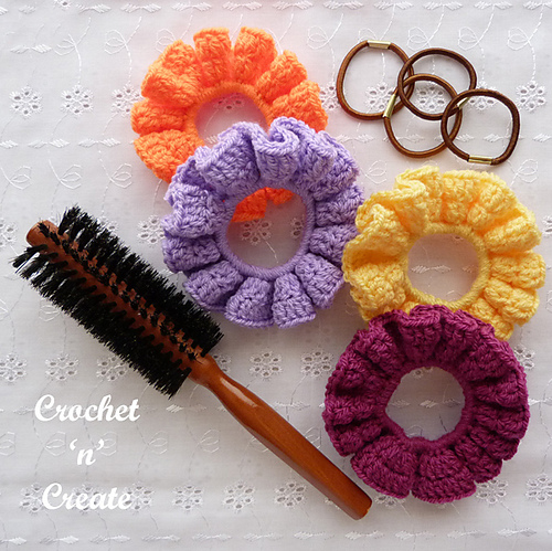 Ravelry: Ruffled Scrunchie pattern by Crochet 'n' Create