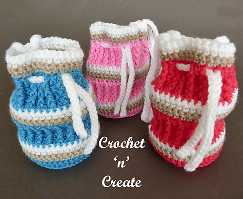 Ravelry: Drawstring Pouch pattern by Crochet 'n' Create