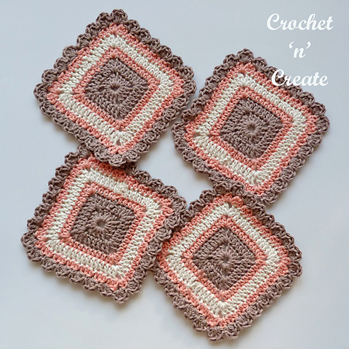Ravelry: Pretty Square Coaster pattern by Crochet 'n' Create