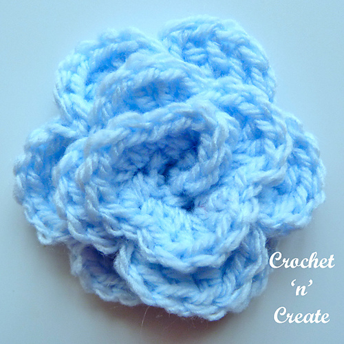 Ravelry: Rose Applique pattern by Crochet 'n' Create