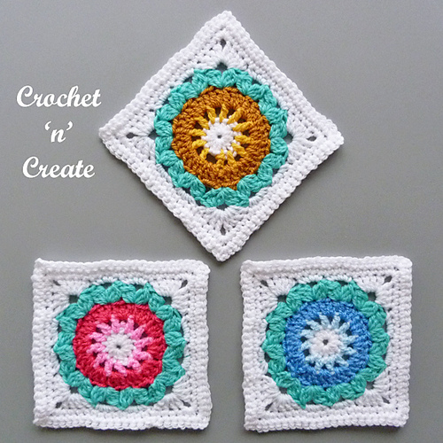 Ravelry: Flower Power Square pattern by Crochet 'n' Create