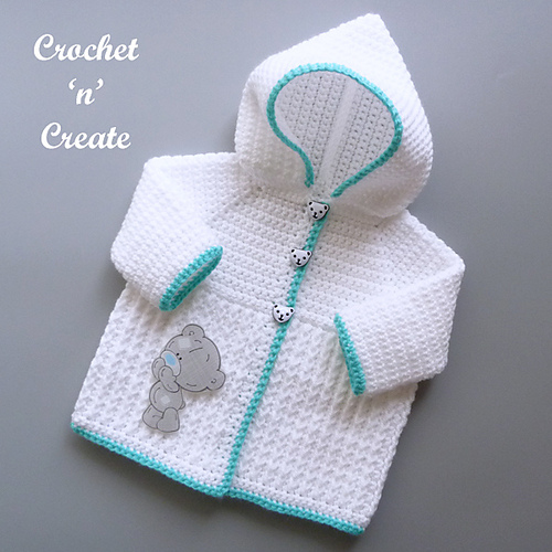 Ravelry: Ribbed Baby Hooded Jacket pattern by Crochet 'n' Create