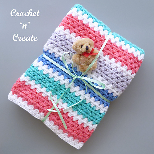 How To Crochet A Granny Stripe Baby Blanket at Katrina Cowley blog