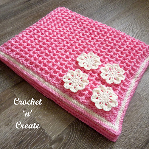 Ravelry: Waffle Baby Blanket pattern by Crochet 'n' Create