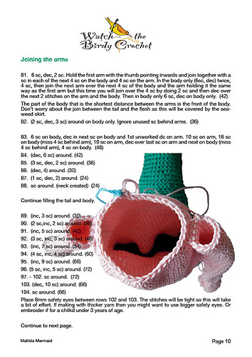 Ravelry: Matilda Mermaid pattern by Linden Bird