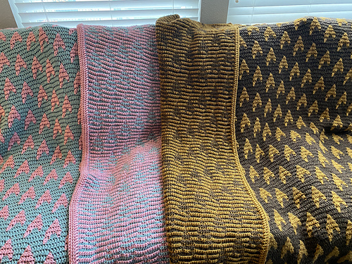 Ravelry: Star Trek Delta Symbol Blanket pattern by Ashley Casteel