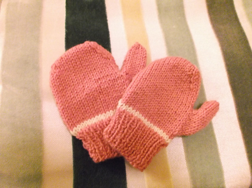 Ravelry: Easy 2-needle toddler, child and teen mittens pattern by ...