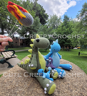 Ravelry: Depressed Dino pattern by Chae Aitchison (CuteCreepyCrochet)