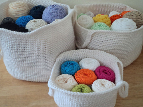 Ravelry: 3 Simple Baskets pattern by Karla Sandoval